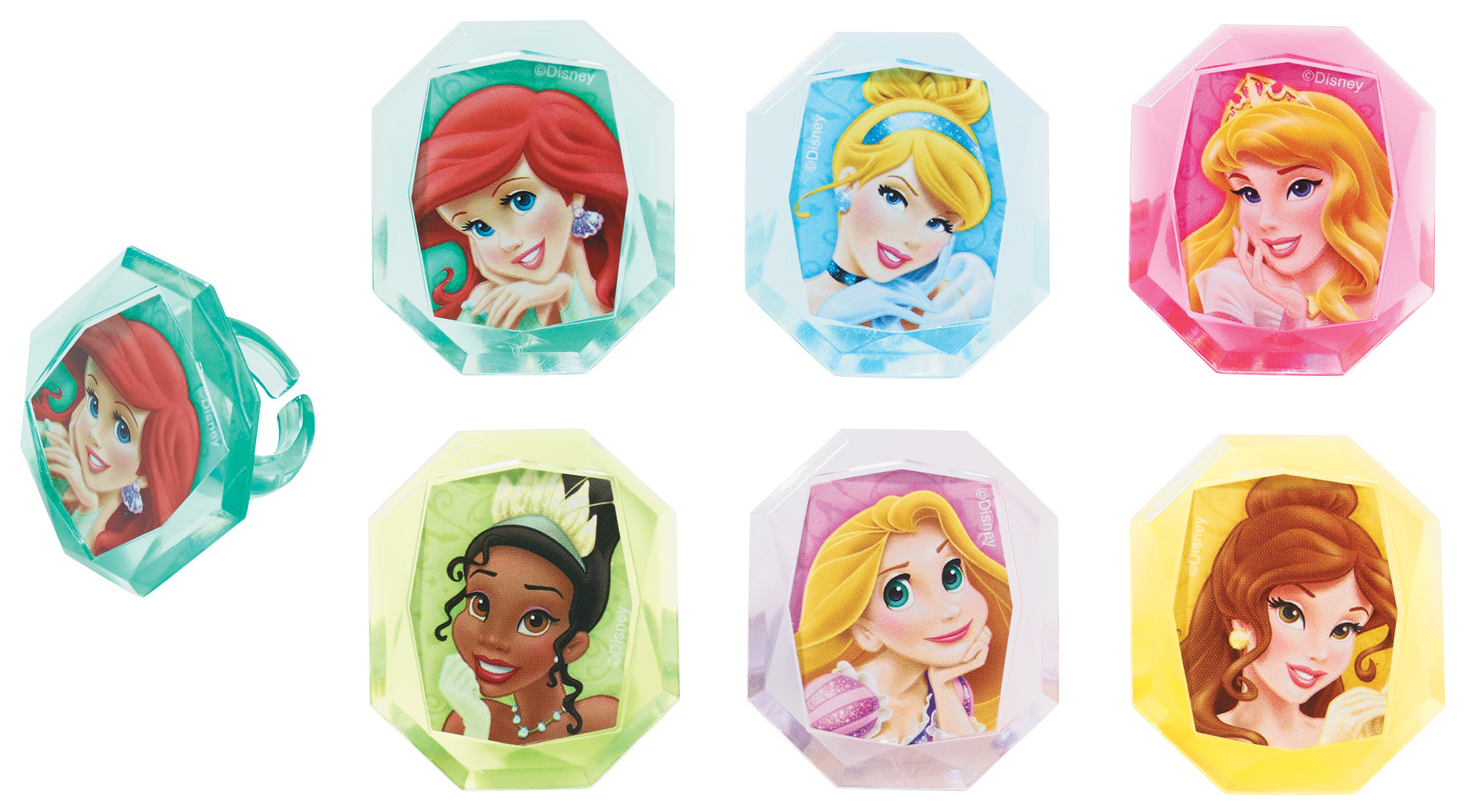 Disney Princess Gemstone Princesses Cupcake Rings | DecoPac