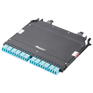 Panduit FHCZA-24-10U HD Flex™ 2x12F MPO-LC Fiber Cassette OM4, 24 Fiber ...