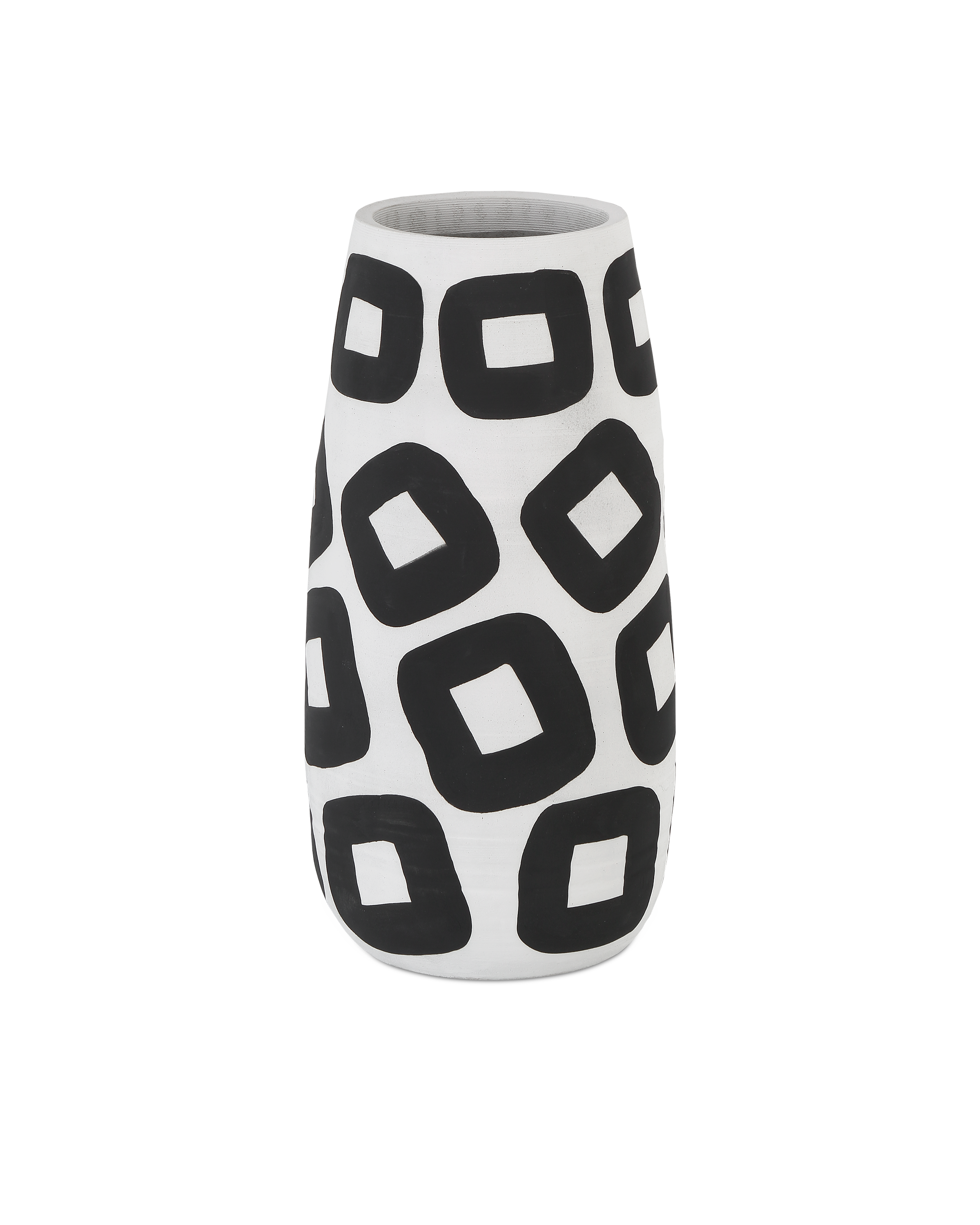 Pagliacci Black & White Tall Vase
