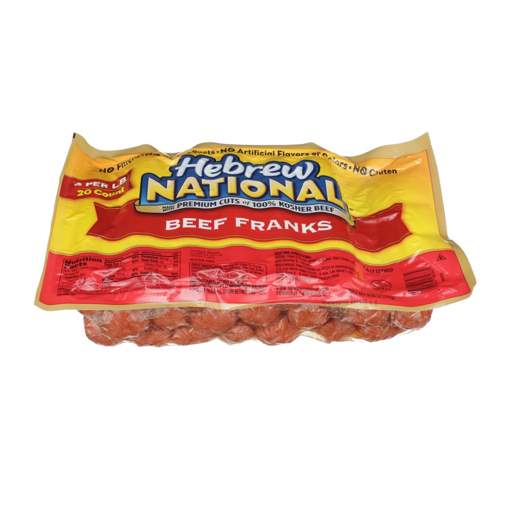 HEBREW NATIONAL KOSHER BEEF FRANKS 6" 4/1 | Conagra Foodservice