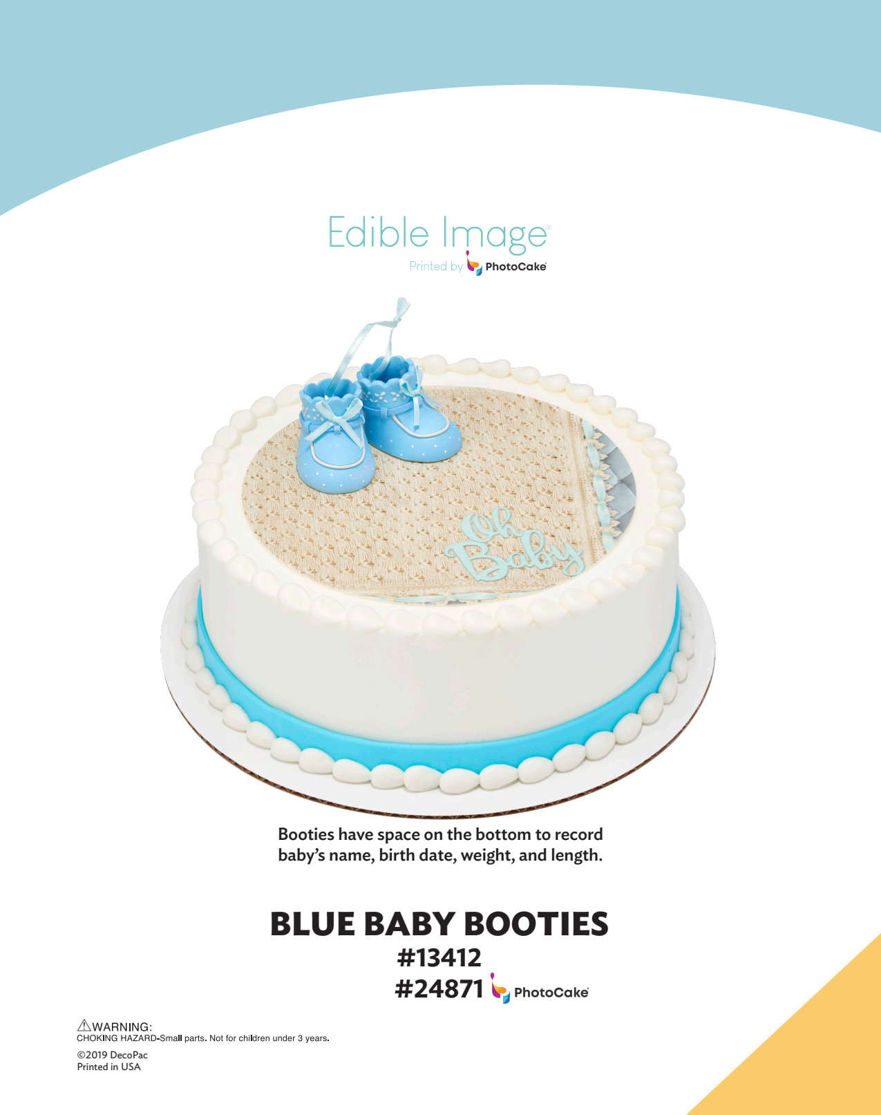 Blue Baby Booties Decoset 75dcfe31 3ec0 4a79 Bded Df3ef90f6244 | DecoPac