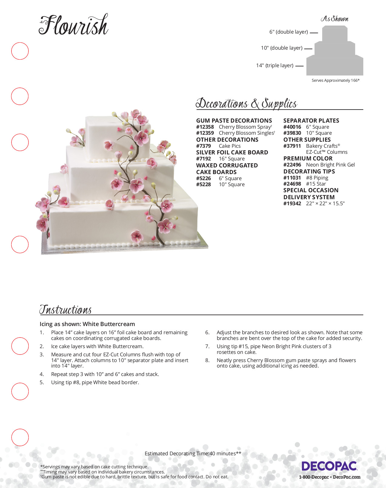 Flourish Stacked Wedding Cake Decorating Instructions Fd61f9cd 382d ...
