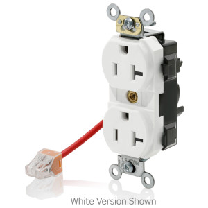 Leviton M5362-SCT 20 Amp Lev-Lok® Duplex Receptacle/Outlet, Industrial ...