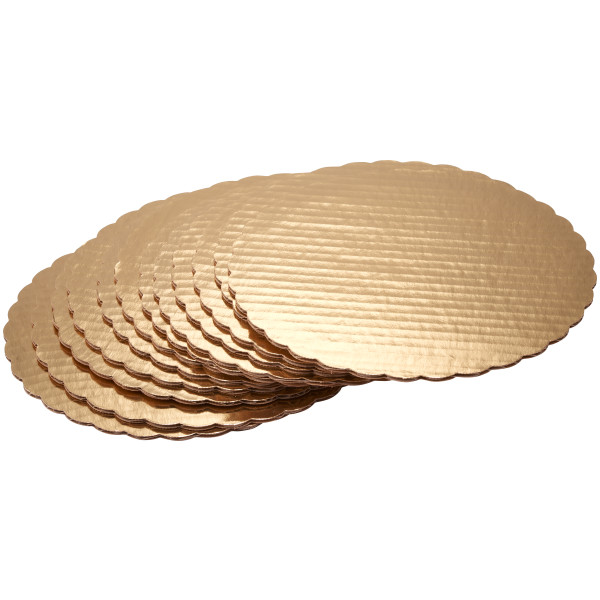 12 Round Gold Cake Board | DecoPac