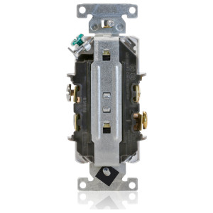 Leviton 5252-E Straight Blade Duplex Receptacle, 15A, 125V, 2P3W, NEMA ...