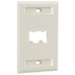 Panduit CFPL2IWY Mini-Com® Classic Series, 1 Gang, Vertical Faceplate ...