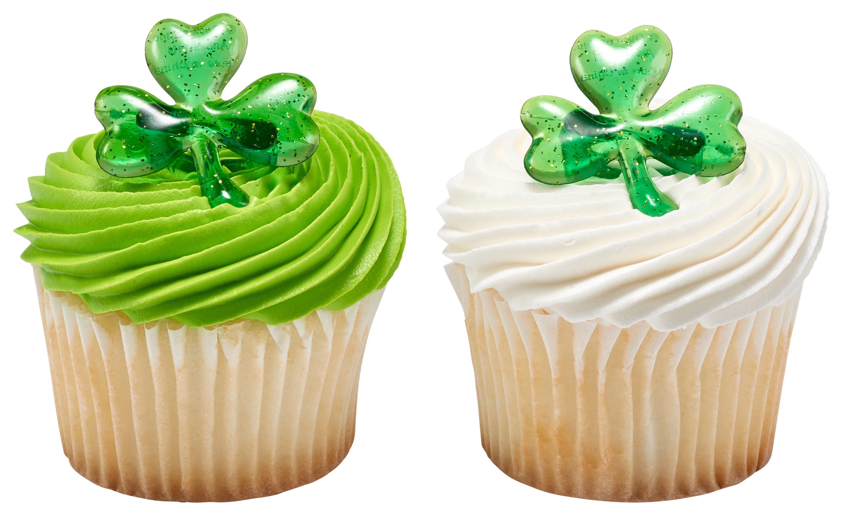 Shamrock Puff Glitter Cupcake Rings | DecoPac