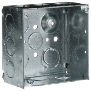 ABB (Thomas And Betts) 521711234E Electrical Box, Steel 4 Square, (17)1 ...