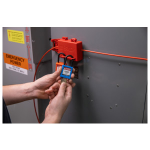 Brady SDPL-RED-38ST-KD6 Safety Lockout Padlock Plastic 1.5 In Steel ...