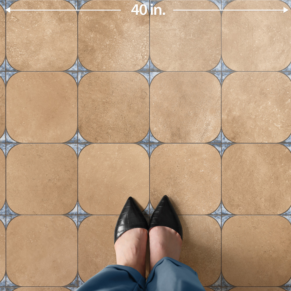 Sample - Atlas Star Quartet Cotto Marina Porcelain Floor and Wall Tile | Merola Tile