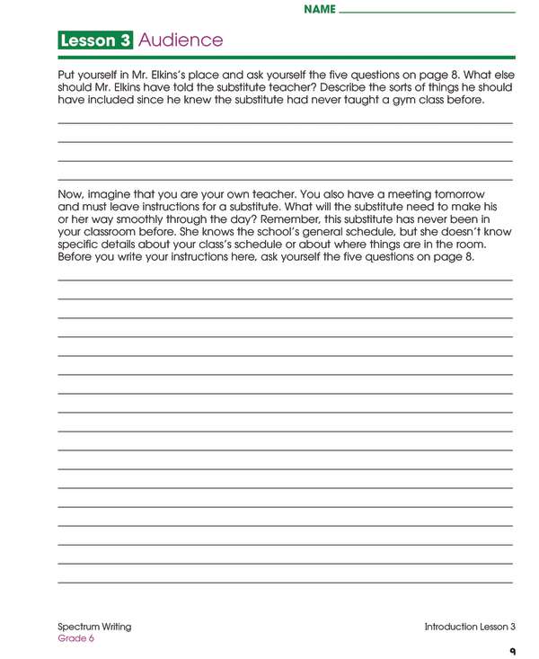 Spectrum Writing Grade 6 Spectrum Writing Grade 6