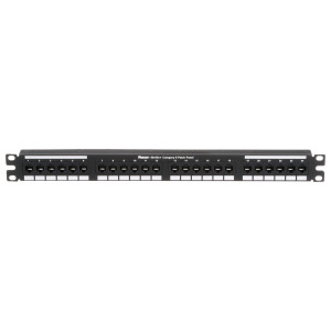 Panduit NK6PPG24Y NetKey® Category 6 Punchdown Patch Panel, 24-Port ...