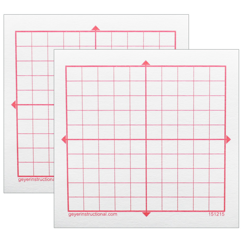 Geyer Instructional Products Graphing 3M Post-it® Notes, XY Axis, 10 x ...