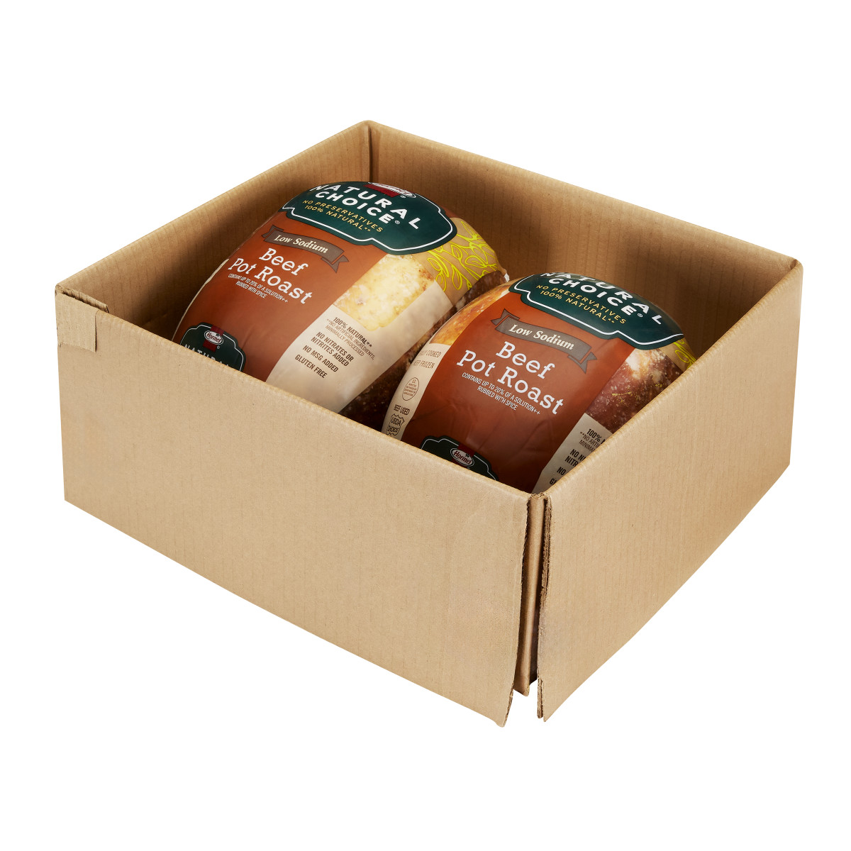 NATURAL CHOICE® LOW SODIUM BEEF POT ROAST, 2PC • Hormel Product Code ...