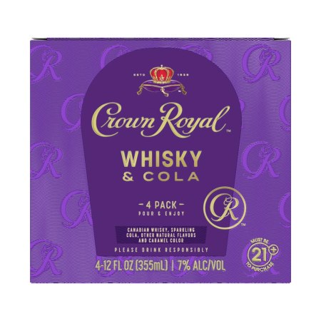 Crown Royal Whisky & Cola Cocktail