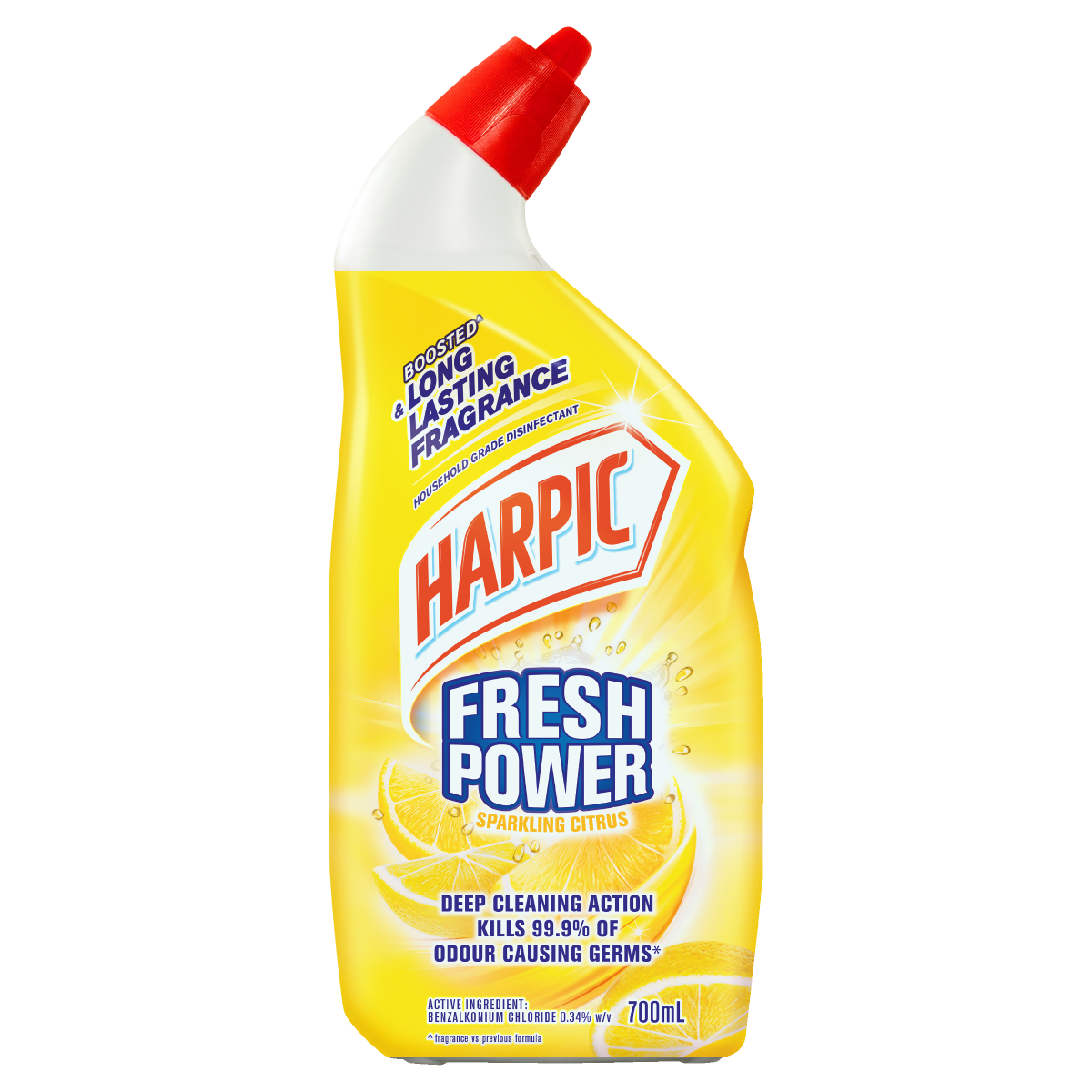 Harpic Fresh Power Toilet Cleaner Sparking Citrus 700mL | Harpic