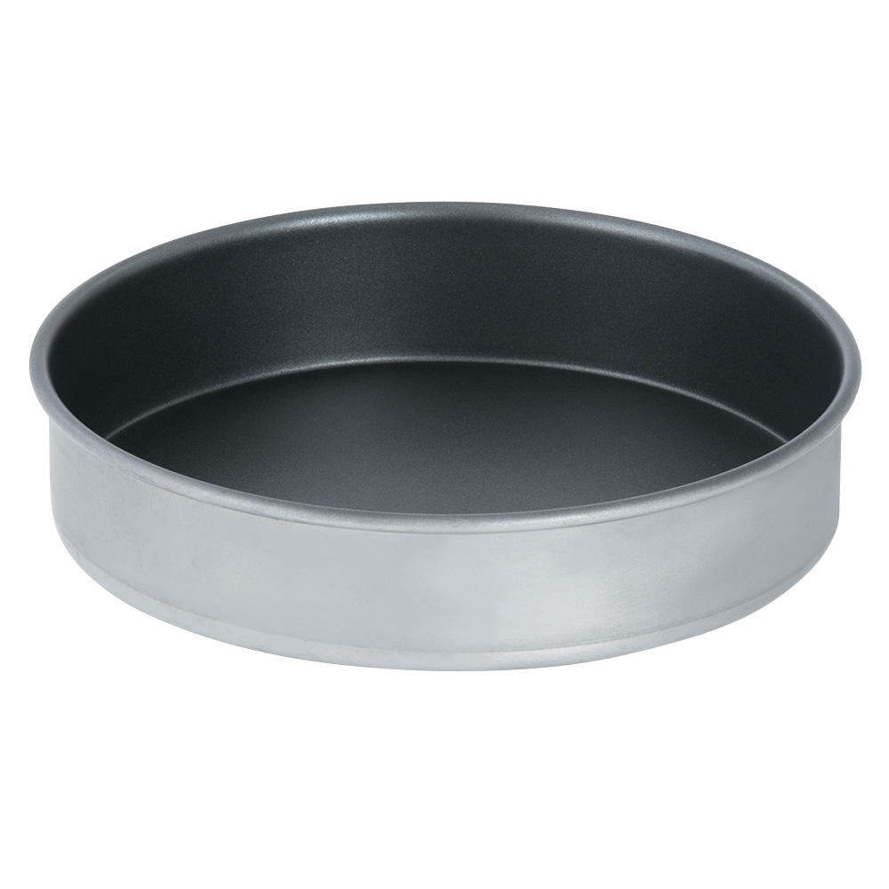 2-inch-deep Wear-Ever® aluminum cake pan in natural finish