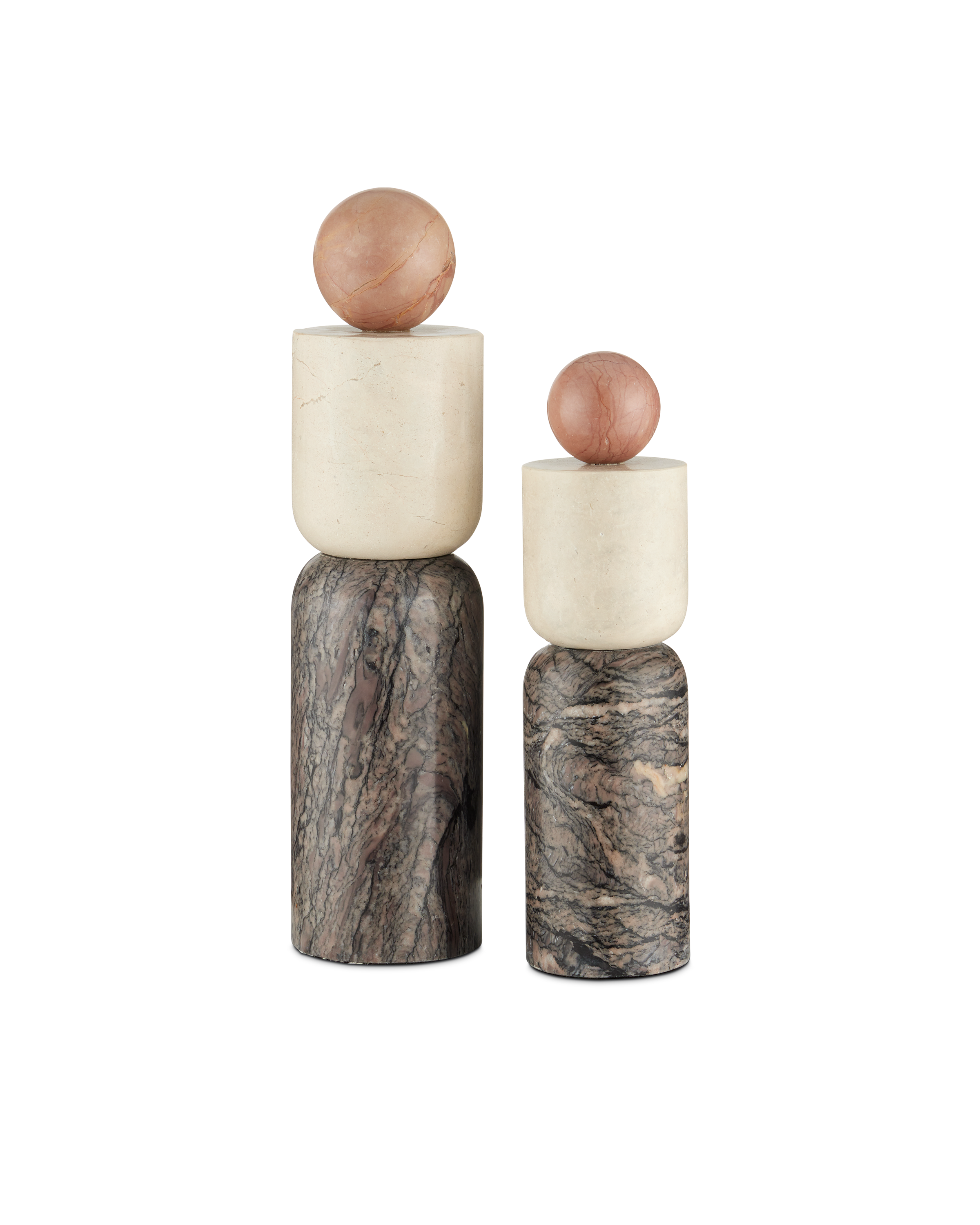 Moreno Marble Objects Set of 2