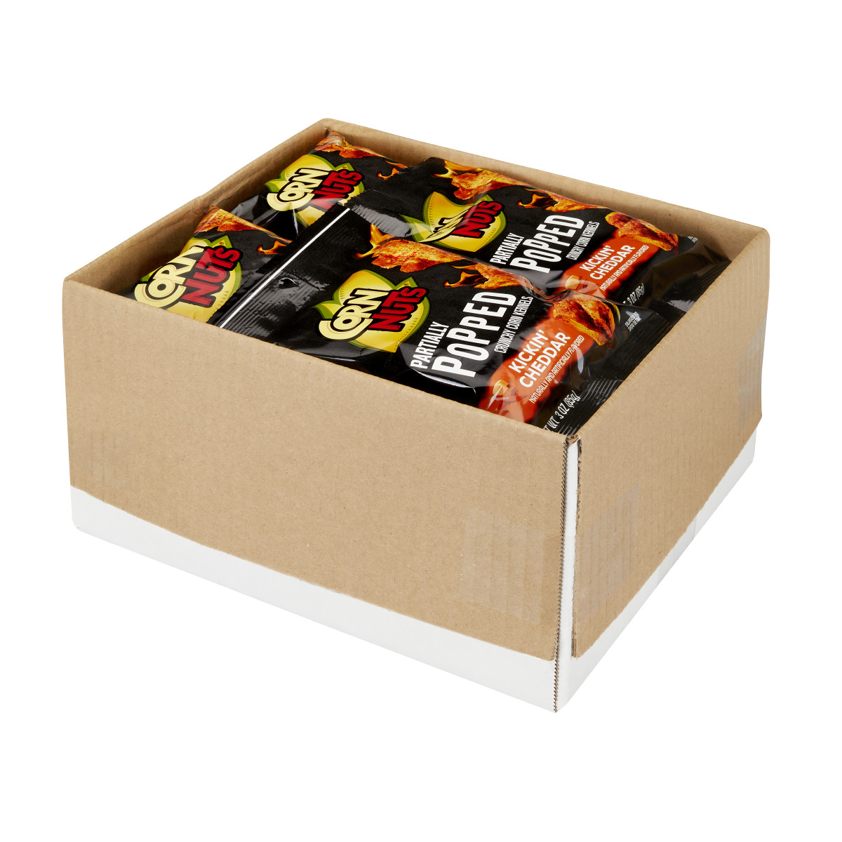 CORN NUTS® Partially Popped Kickin' Cheddar, 3oz Pack of 12 • Hormel ...