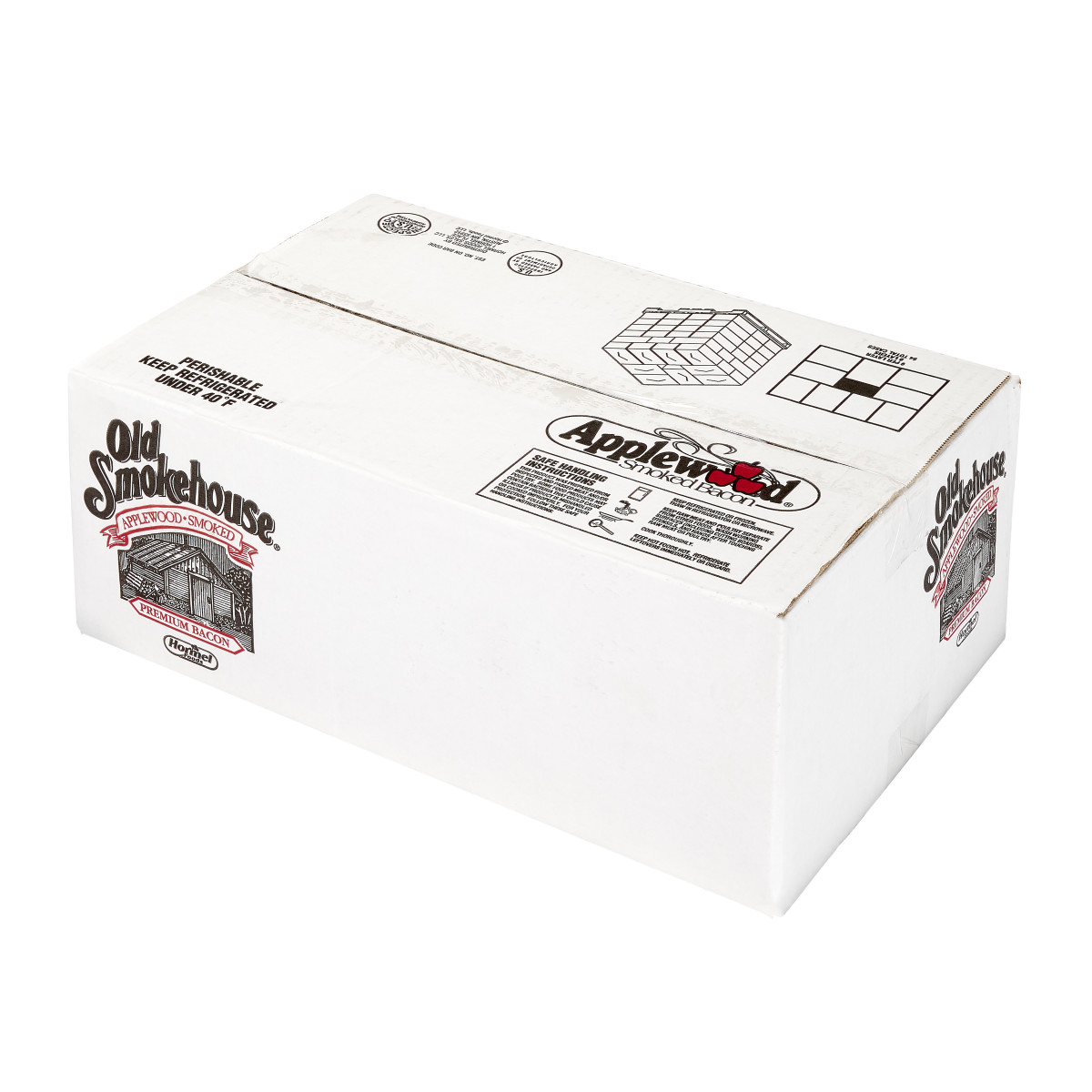 OLD SMOKEHOUSE® Bacon, Applewood, 13/17 slice, 2/10 lb GCF • Hormel ...