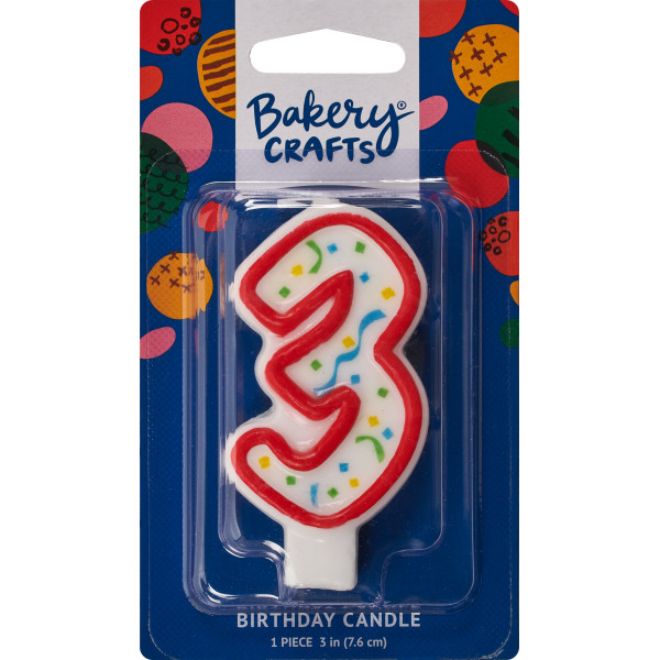 6 Party Red | Numeral Candles | DecoPac