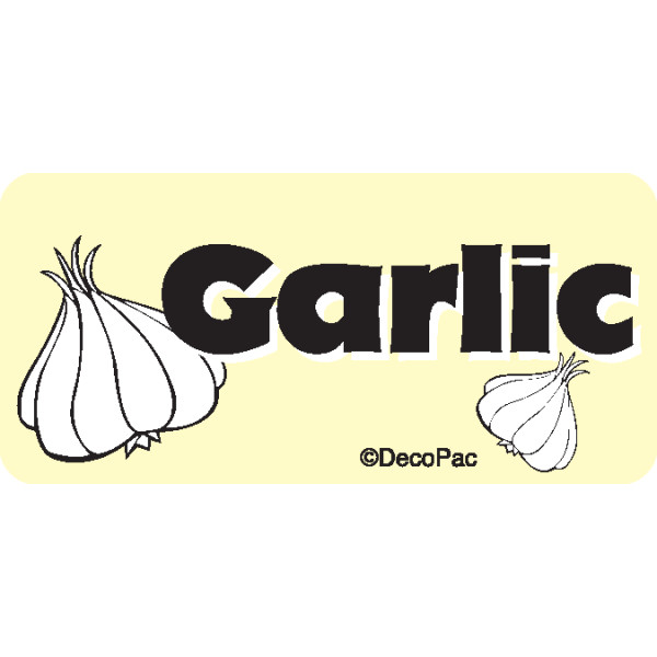 Garlic Merchandising Label | DecoPac