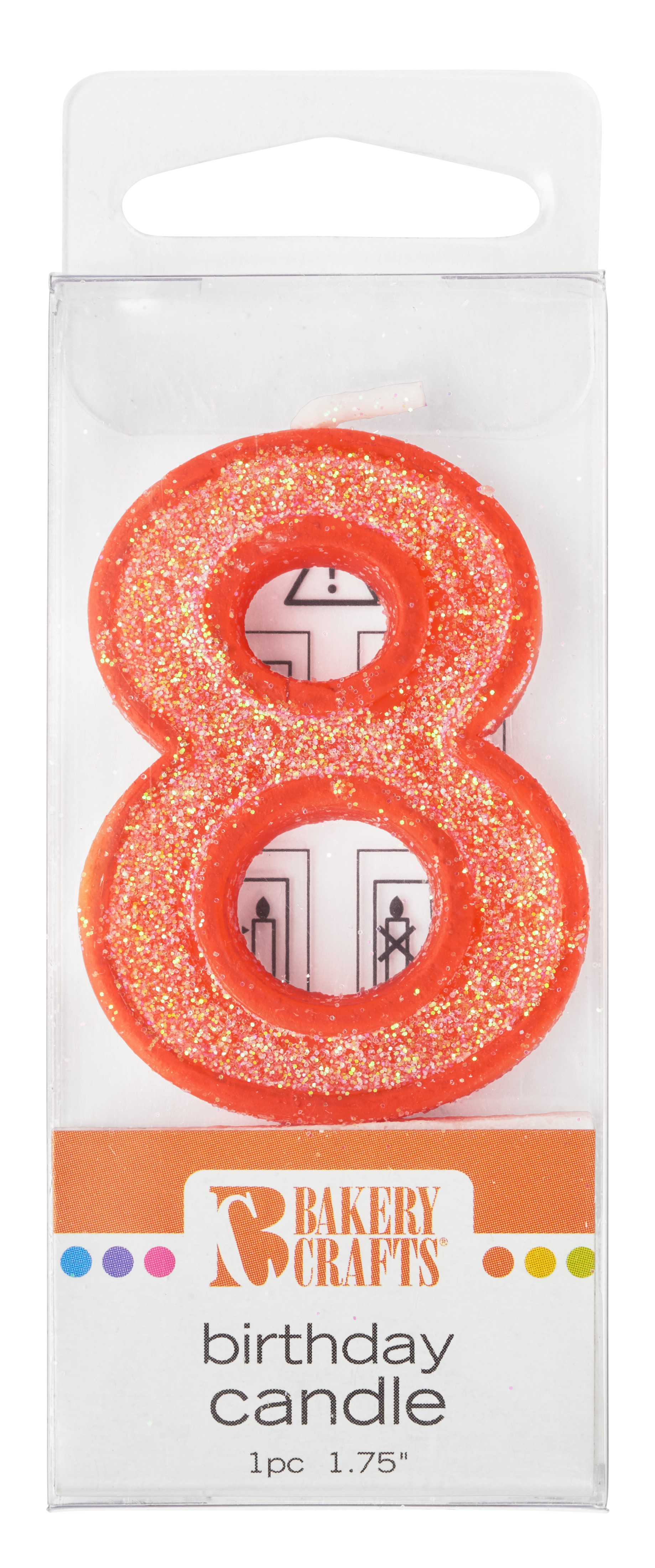 8 Mini Glitter | Numeral Candles | DecoPac