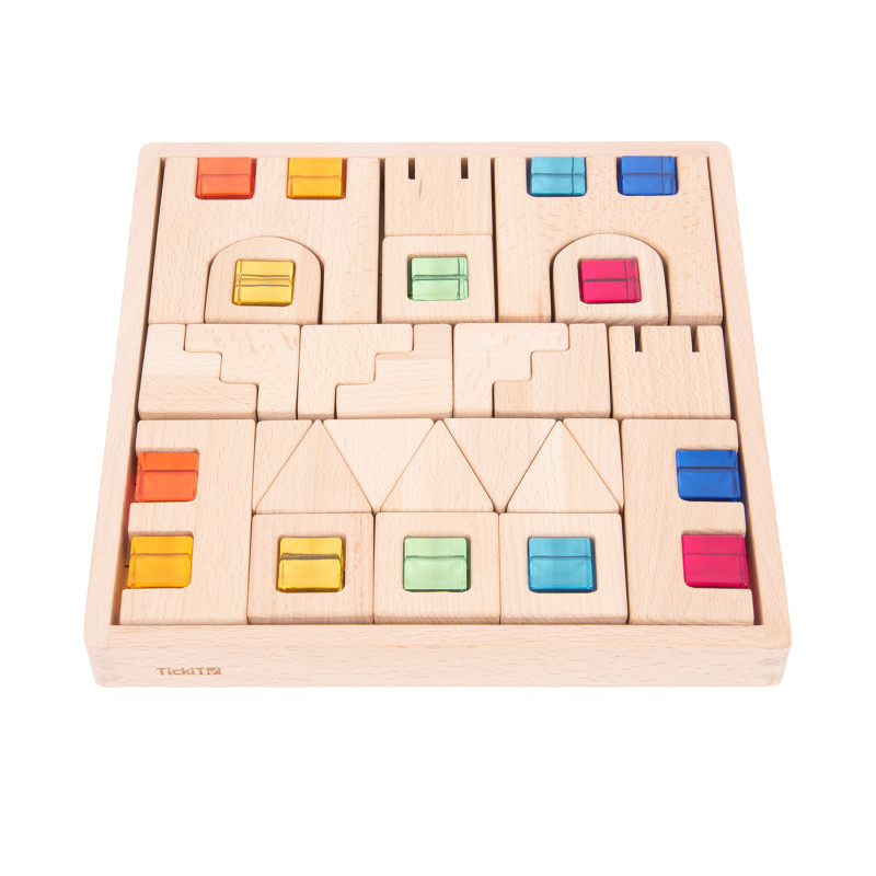 TickiT® Wooden Building Gem Blocks - Zuma