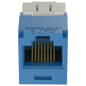 Panduit CJ688TGBU-24 Mini-Com® TX6™ PLUS TG Style UTP Jack Module, Blue ...