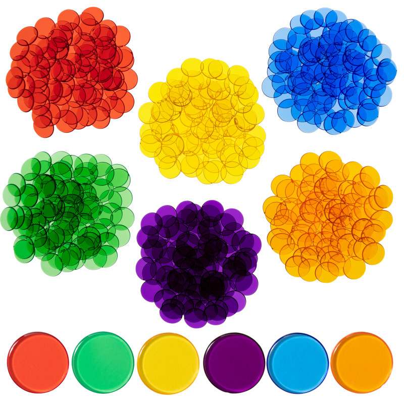 edxeducation® Transparent Counters - Set of 500 - Counters for Kids ...