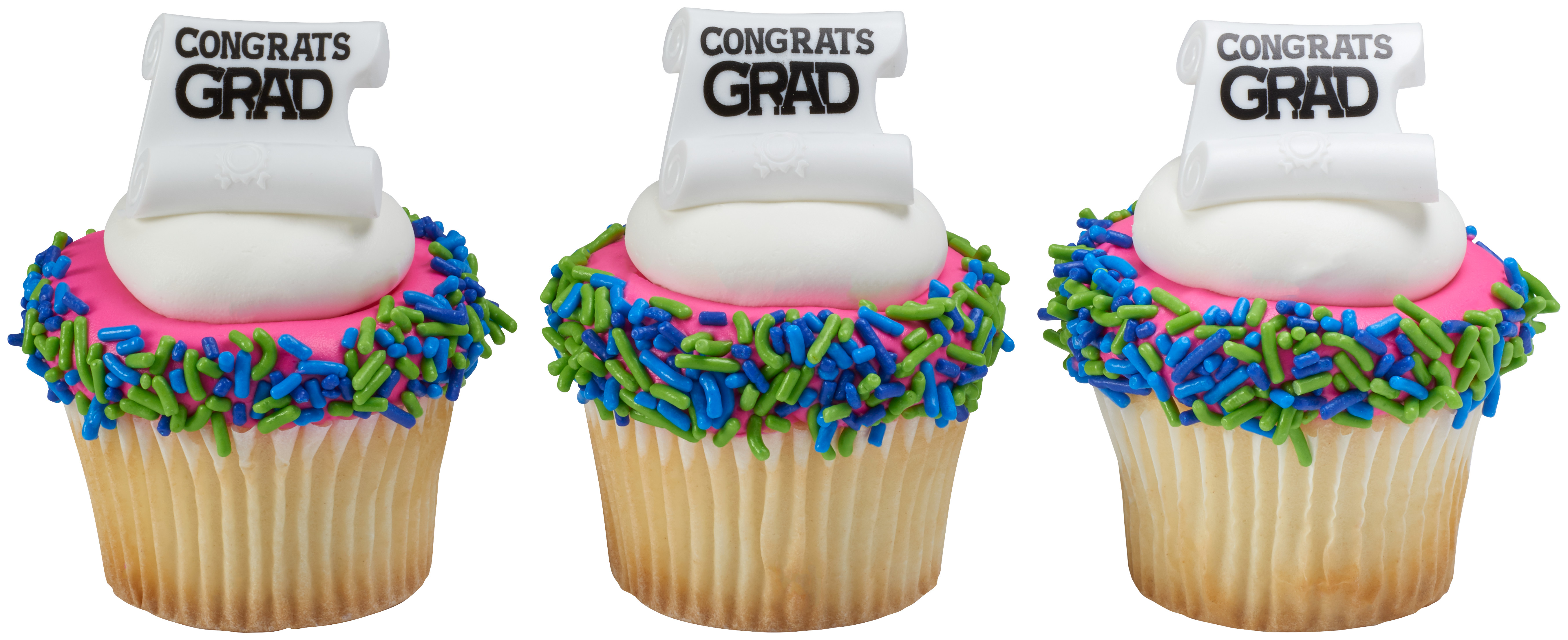 Grad Diploma Cupcake Rings | DecoPac