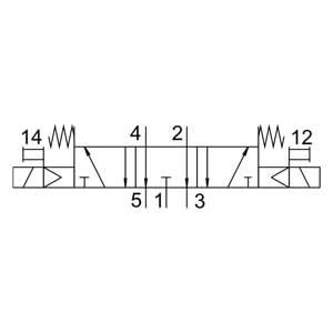 Festo 546707 VSVA Series Air Solenoid Valve, Die-Cast Aluminum, 24V Dc ...