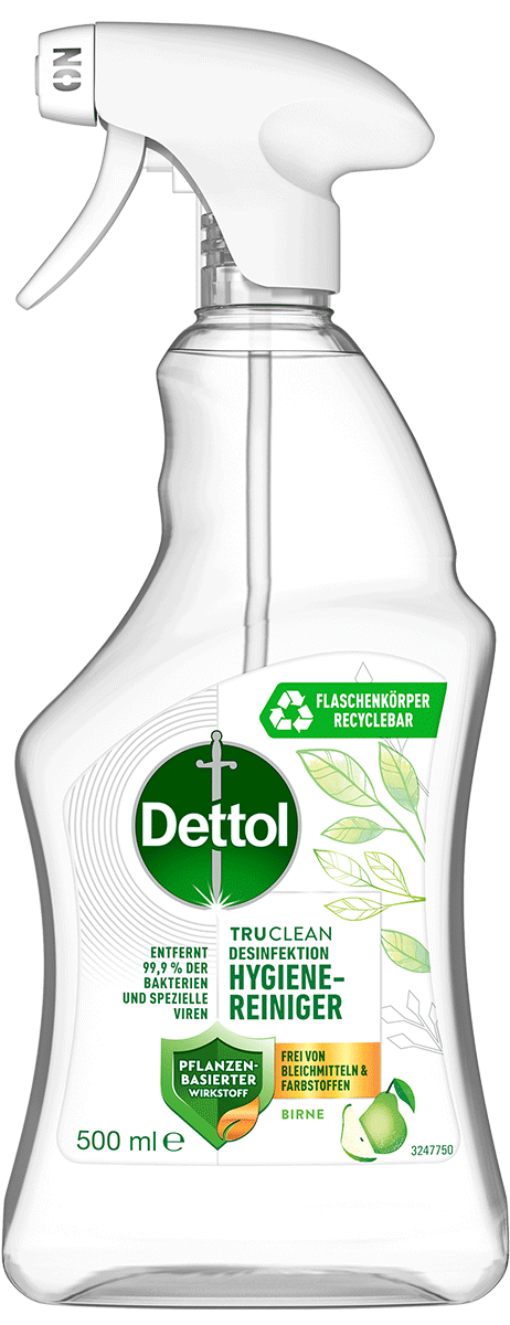 Dettol Tru Clean Desinfektion Hygiene-Reiniger Birne, 500 ml | Dettol ...