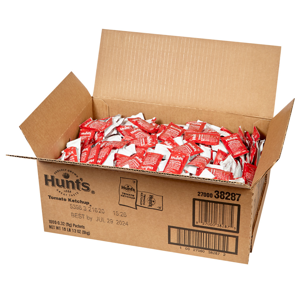 Hunt's Tomato Ketchup Portion Control Packets - 1000/9g | Conagra ...