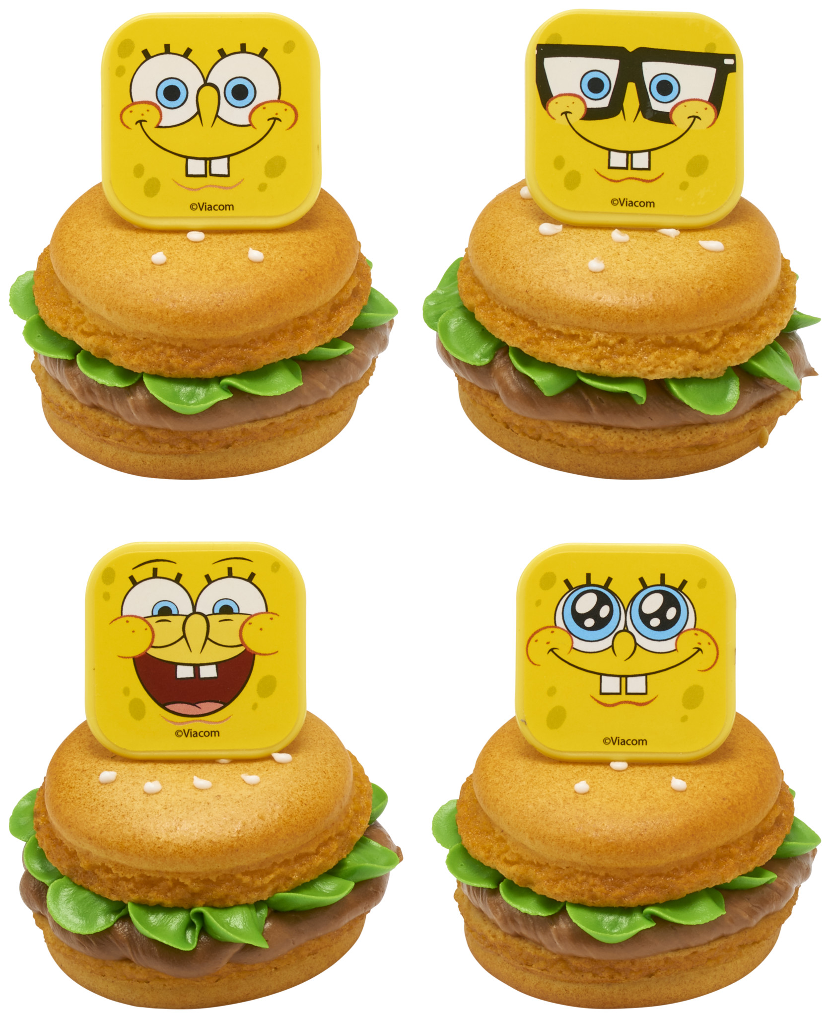 Spongebob Squarepants Mood Faces Cupcake Rings | DecoPac