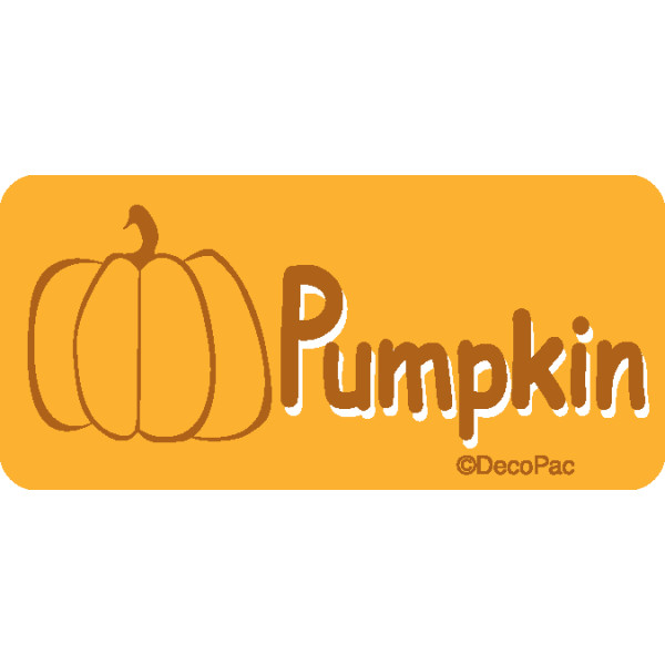 Pumpkin Merchandising Label | DecoPac