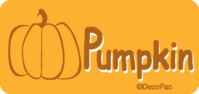 Pumpkin Merchandising Label | DecoPac