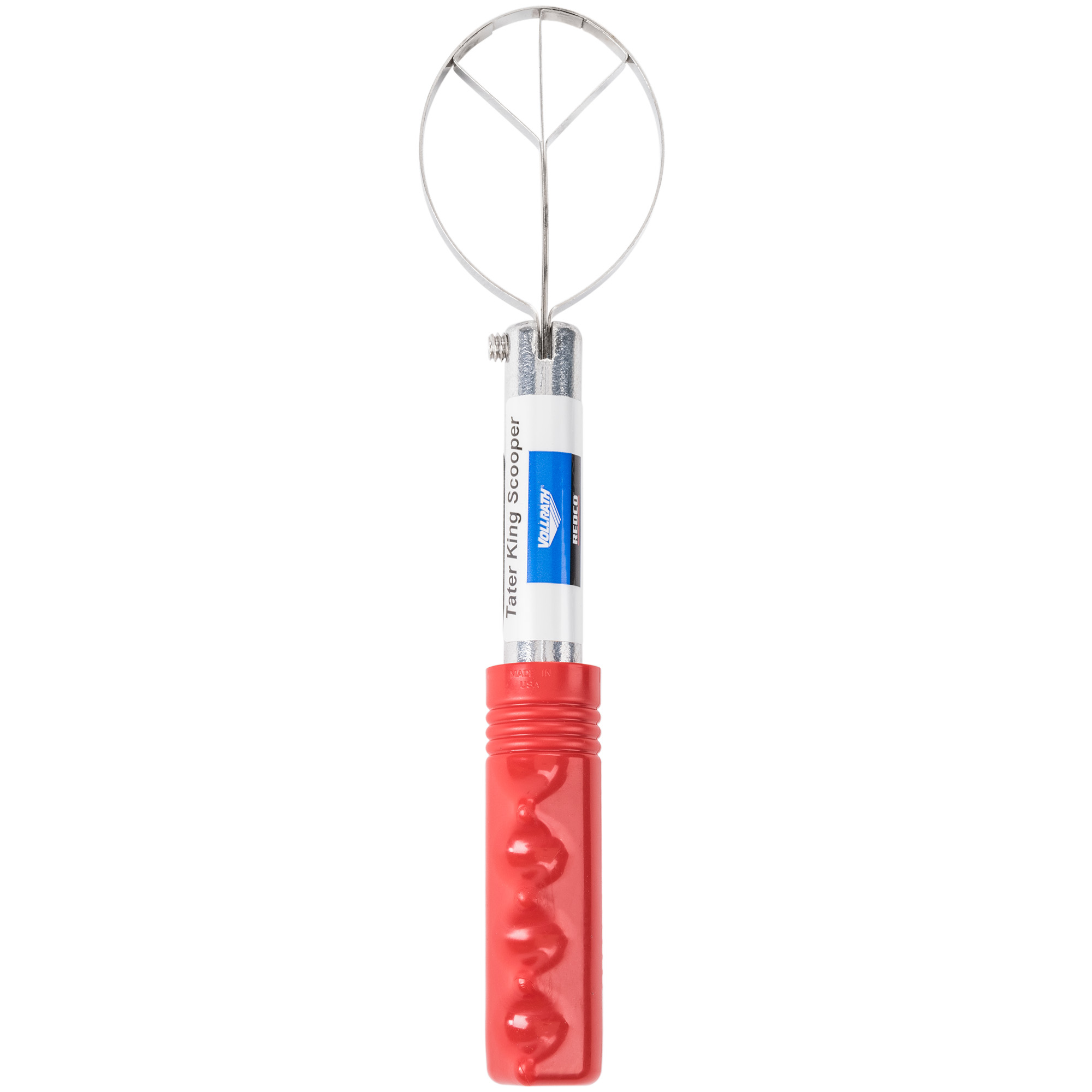 Tater King™ scooper with red handle - Vollrath Foodservice