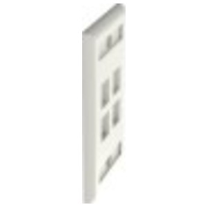 Panduit NK4FIWY NetKey® 1-Gang, Flush Mount Vertical Faceplate, 4-Port ...
