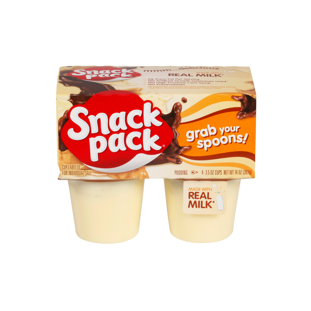 Vanilla Pudding Snack Pack 4/3.5oz | Conagra Foodservice
