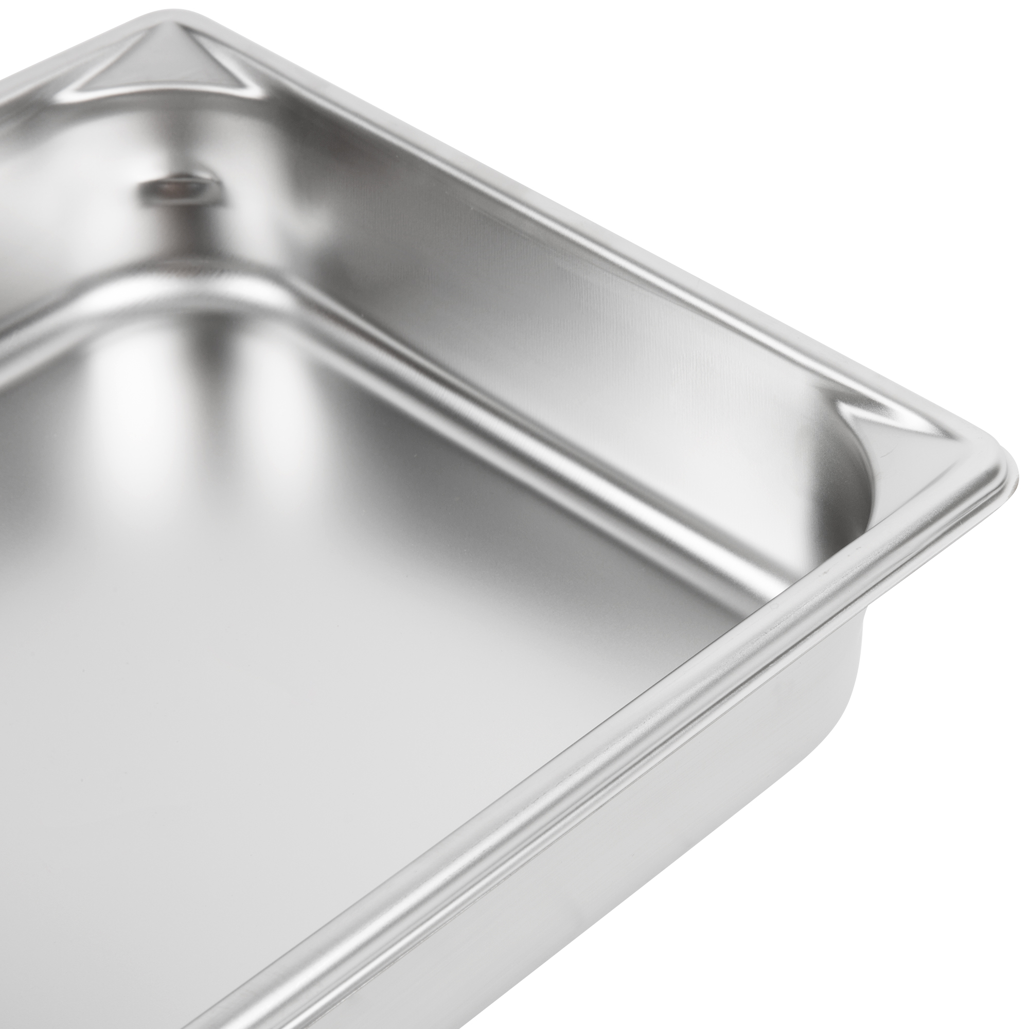 Half-size 2 ½-inch-deep Super Pan V® stainless steel steam table pan ...