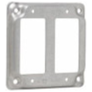 Crouse Hinds (Eaton) TP511 4 In. Square Surface Cover, Steel, Raised 1/ ...