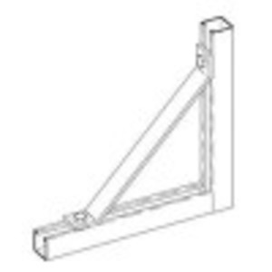B-Line (Eaton) B261-18SS4 Strut Fitting, Two Hole 45° Knee Brace ...
