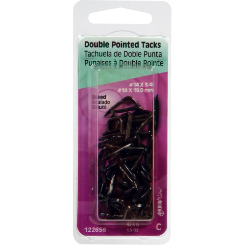 Anchor Wire Blued Double Pointed Tacks (#14 x 3/4") - 1.5 oz.