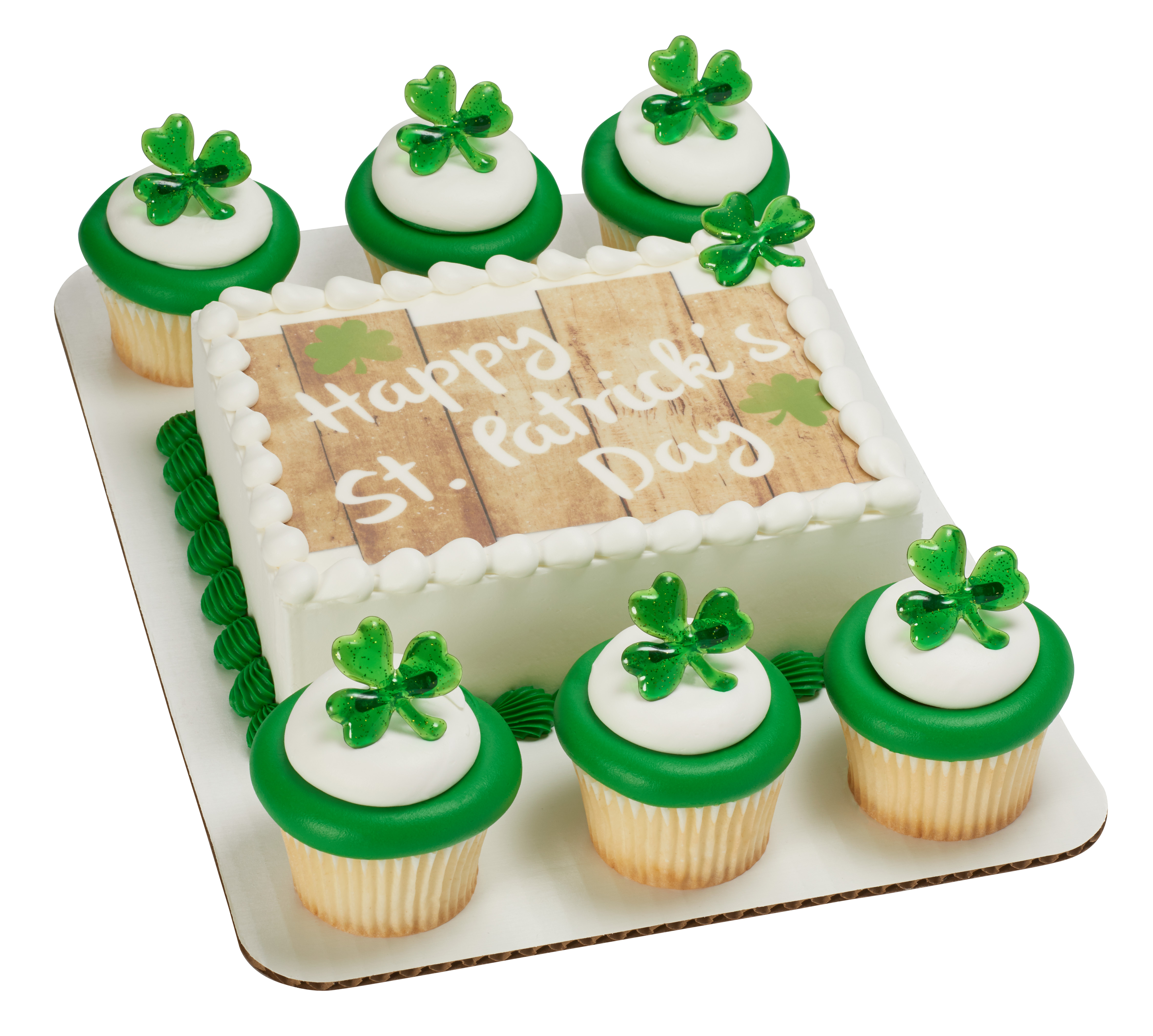 Shamrock Puff Glitter Cupcake Rings | DecoPac