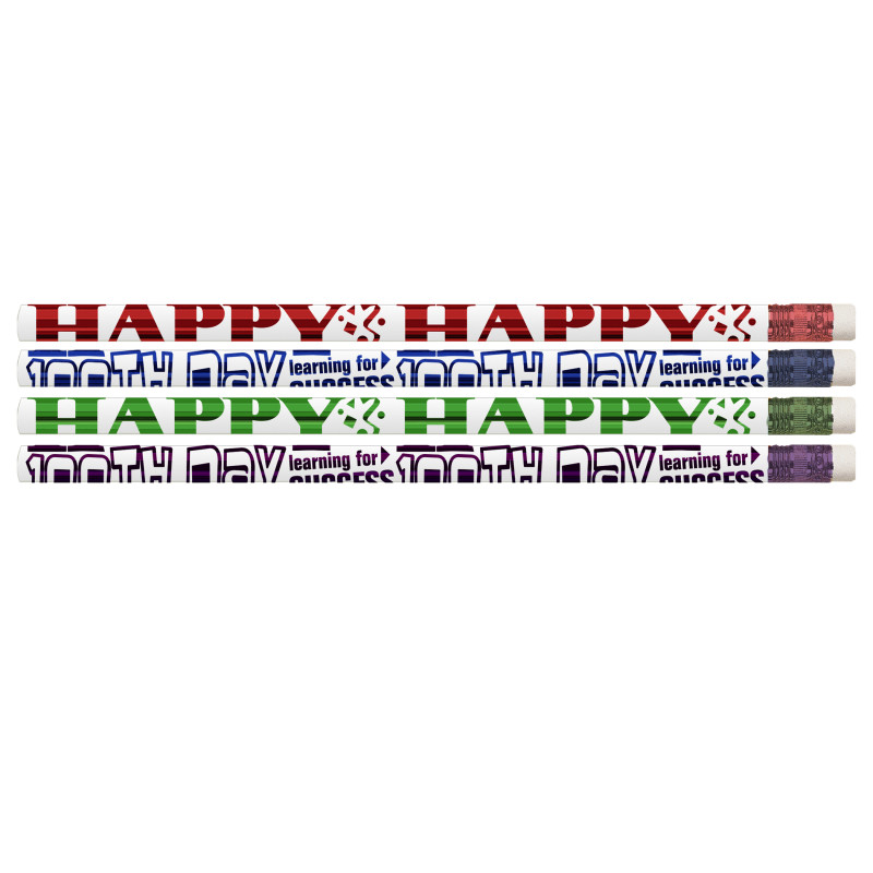 Musgrave Pencil Company Happy 100th Day Pencils, Box of 144 - Zuma
