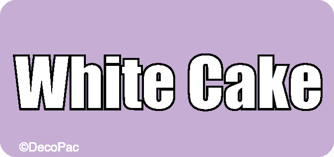 White Cake Merchandising Label | DecoPac