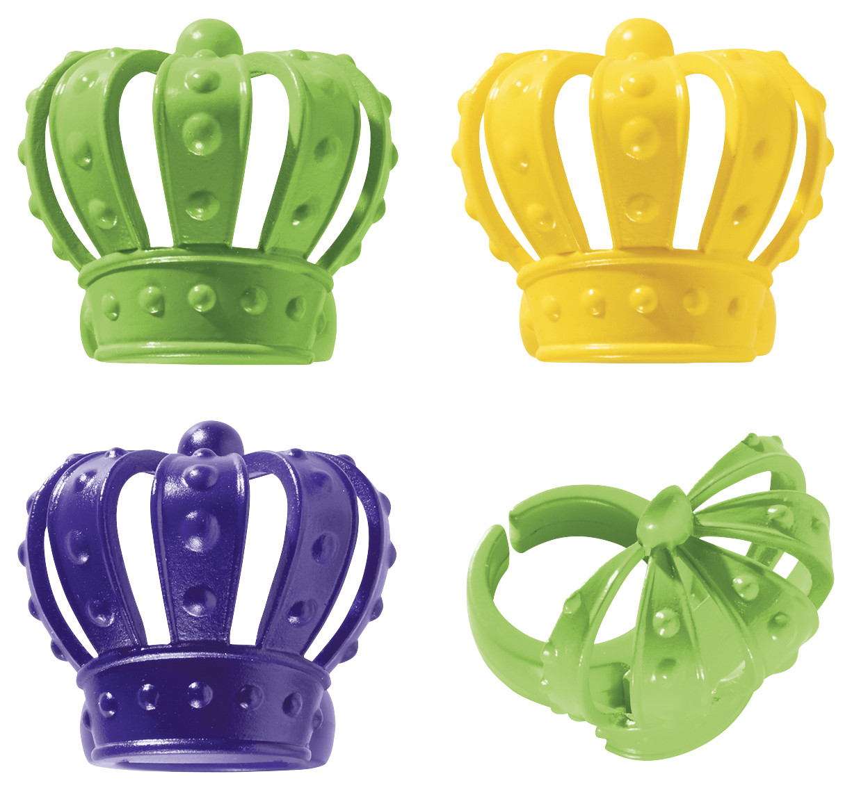 Mardi Gras 3d Crown Cupcake Rings | DecoPac