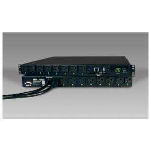 Tripp Lite PDUMH20ATNET Single-Phase ATS / Switched PDU Horizontal Rack ...
