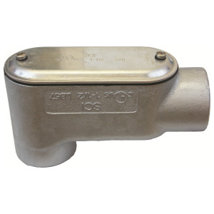 Atkore Steel Components LB67-CGKON 2" Threaded LB Conduit Body W/Steel ...